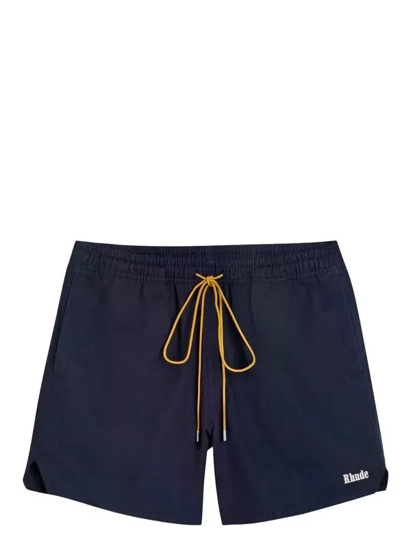 Rhude Logo-print Deck Shorts - Blue