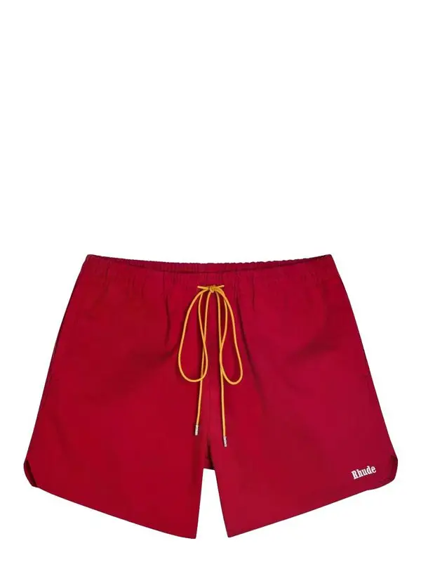 Rhude Logo-print Shorts - Red