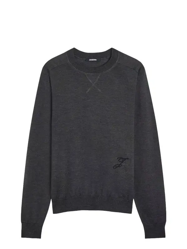 Jacquemus Crew-neck Sweatshirt - Grey