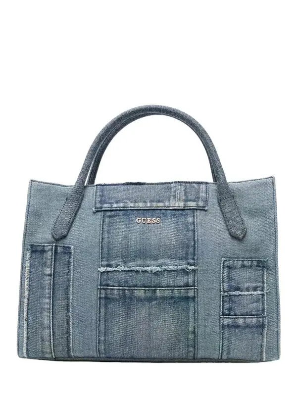 Guess Jodi Denim Tote Bag - Blue