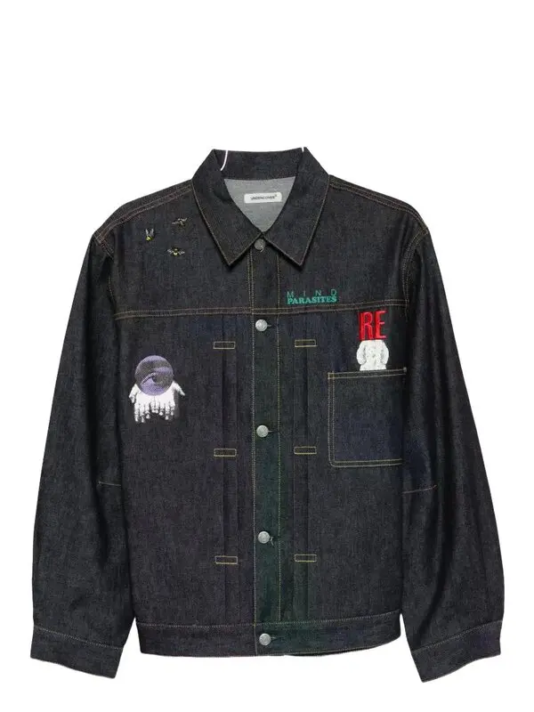 UNDERCOVERISM Printed Denim Jacket - Blue