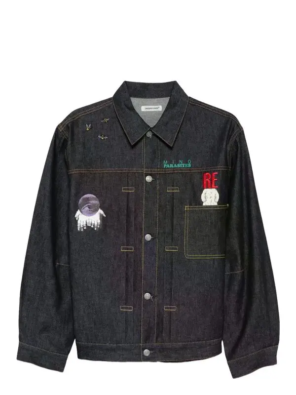 UNDERCOVERISM Printed Denim Jacket - Blue