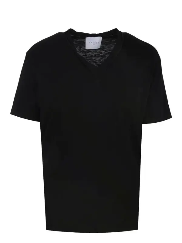 GAELLE V-neck T-shirt - Black