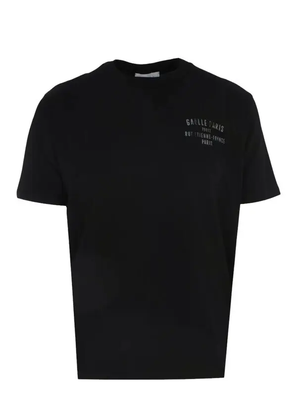 GAELLE Logo-print T-shirt - Black