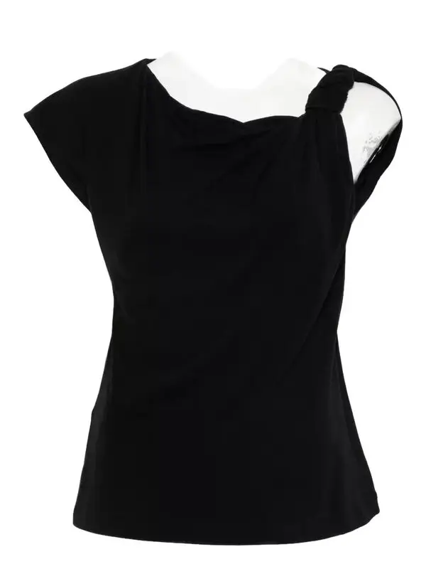Pinko Knot-detail T-shirt - Black