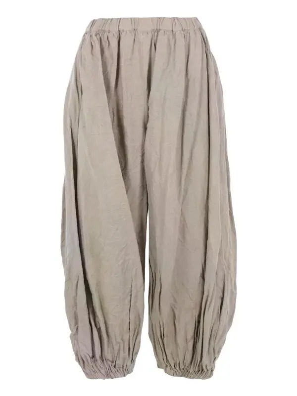 Comme Des Garçons Elasticated Balloon Trousers - Neutrals