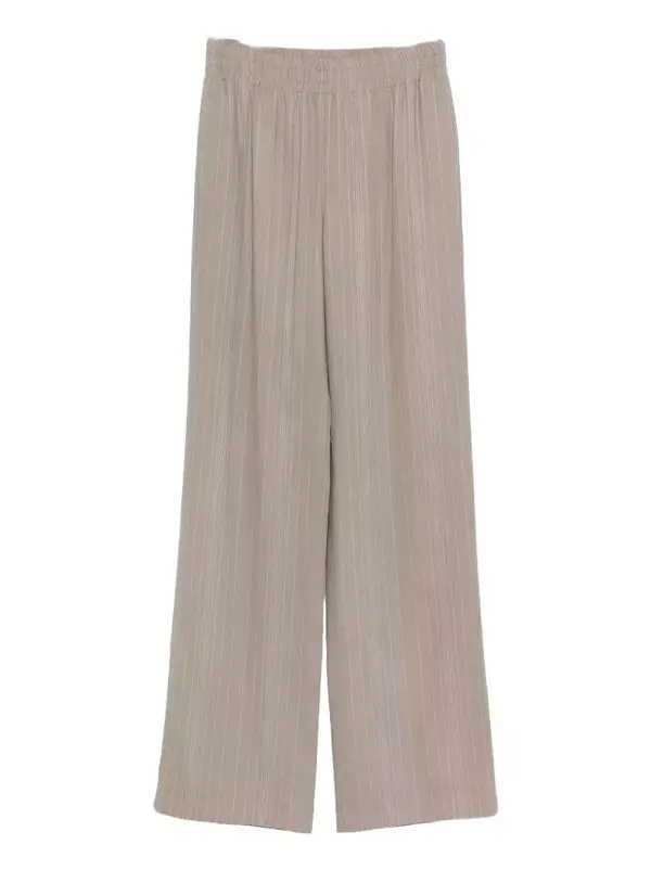 GOLDEN GOOSE Brittany Striped Trousers - Neutrals