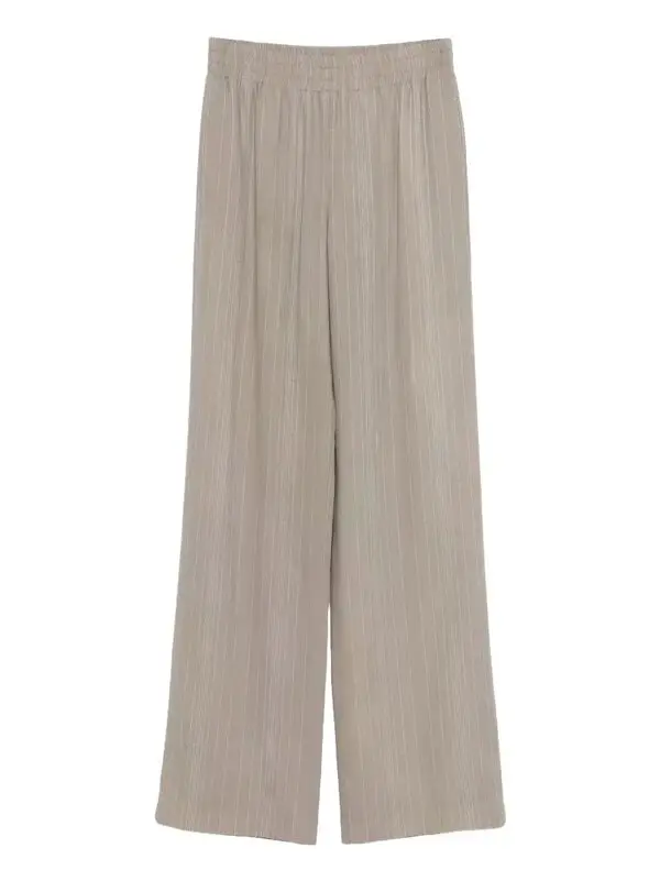 GOLDEN GOOSE Brittany Striped Trousers - Neutrals