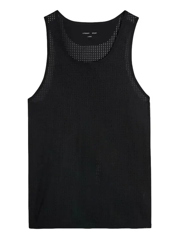 LITERARY SPORT Perforated Vest - Black