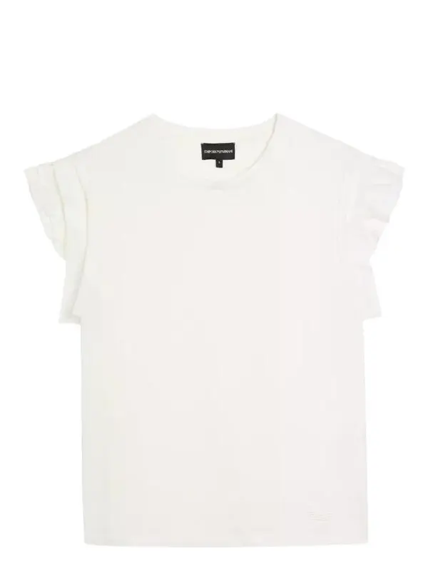 Emporio Armani Ruffled T-shirt - White