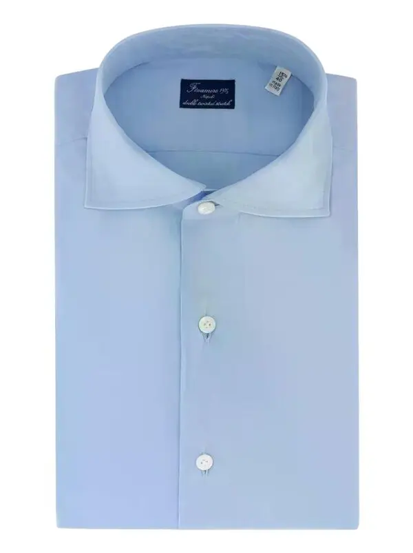 FINAMORE 1925 Buttoned Shirt - Blue
