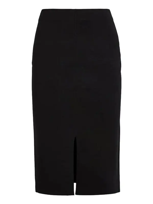 JOSEPH Slit Midi Skirt - Black