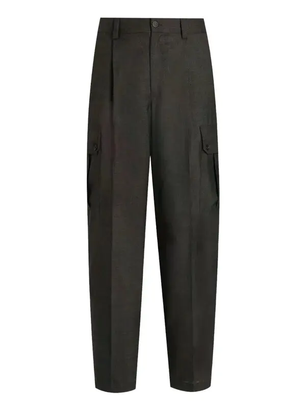 Dolce & Gabbana Virgin Wool Trousers - Brown