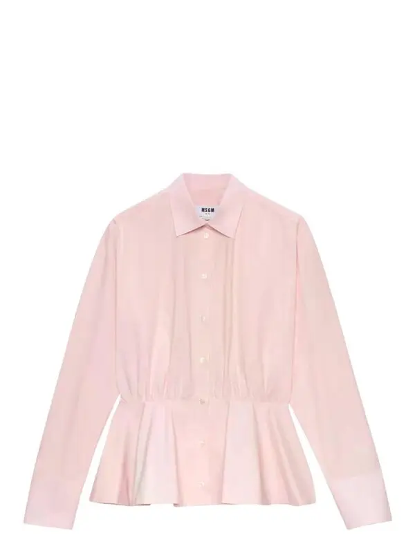 MSGM Peplum Shirt - Pink