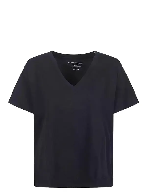 Majestic Filatures V-neck T-shirt - Blue