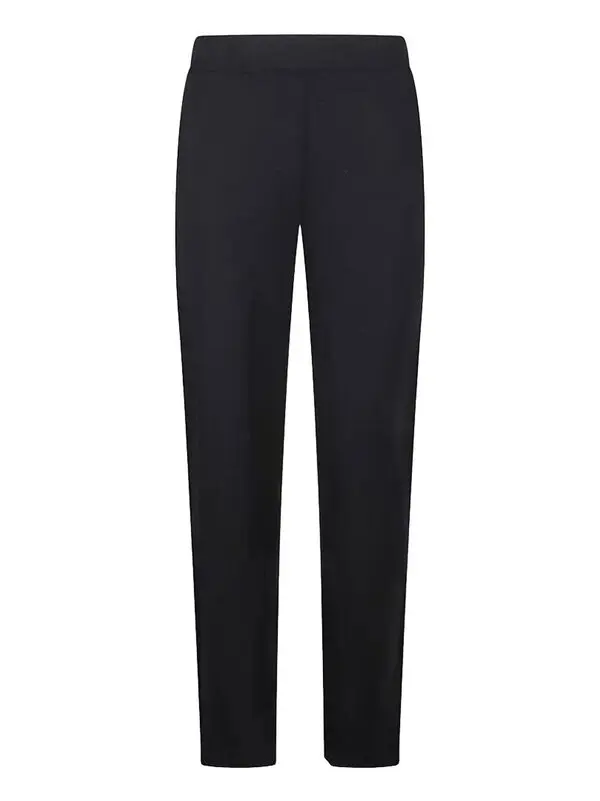 Majestic Filatures Trousers With Elasticated Waistband - Blue