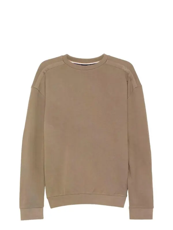BOSS Logo-embroidered Sweatshirt - Neutrals