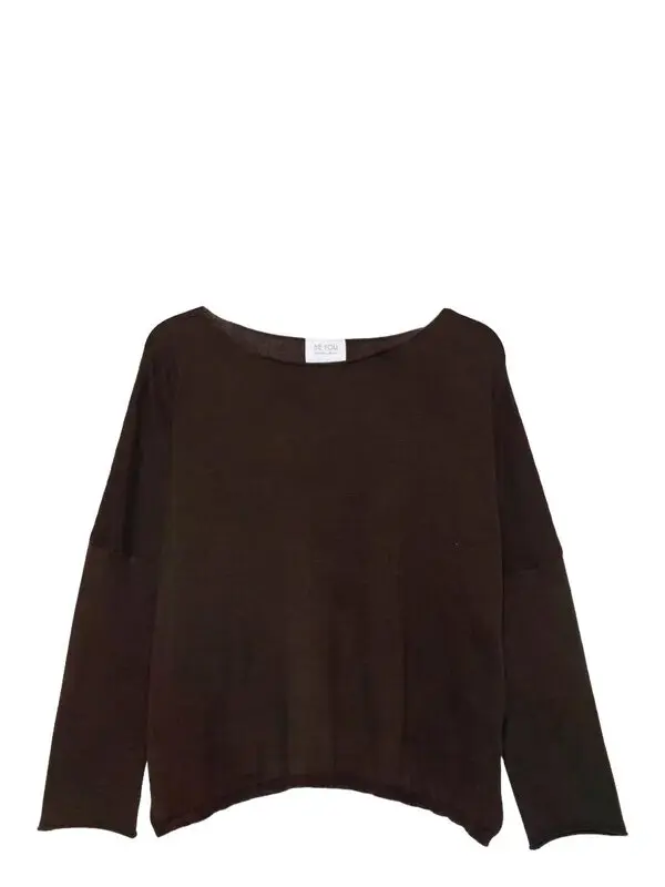 BEYOU Long-sleeve Top - Brown