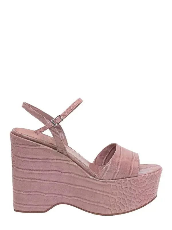 Jeffrey Campbell Anamaria Heeled Platform Sandals - Pink