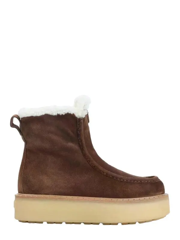 Prada Suede Ankle Boots - Brown