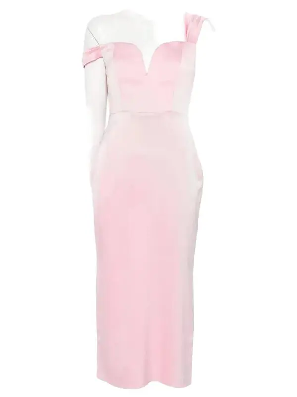 Alex Perry Zip-fastening Midi Dress - Pink