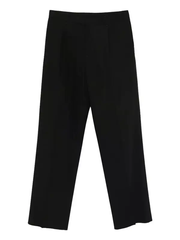 LARDINI Pleated Trousers - Black