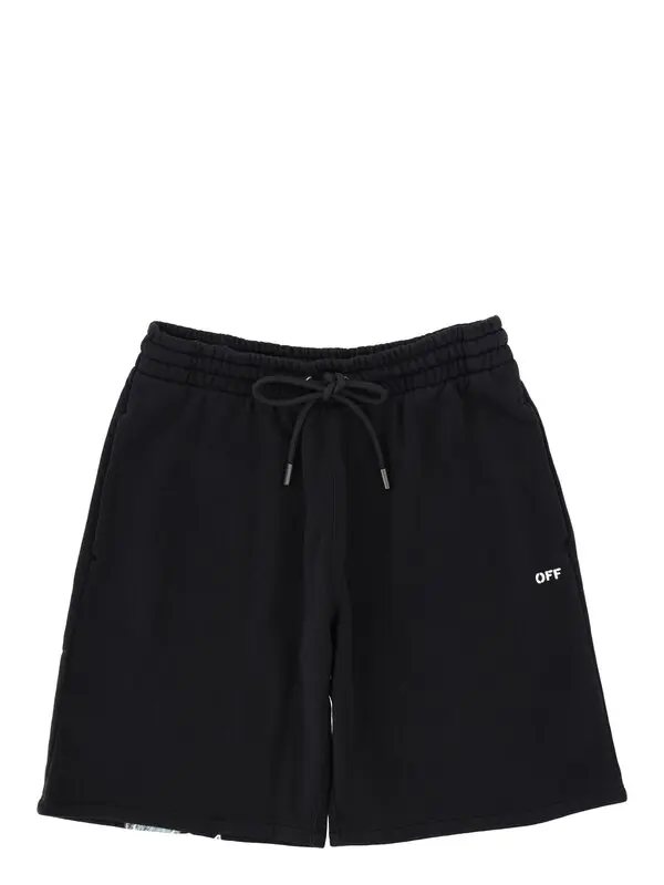 Off-White Printed Shorts - Black