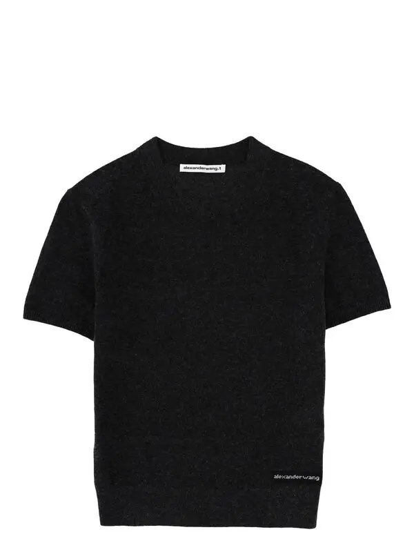Alexander Wang T-shirt With Logo - Charcoal