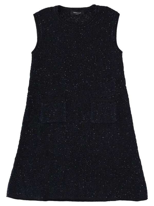 Fabiana Filippi Mini Dress With Sequins - Blue