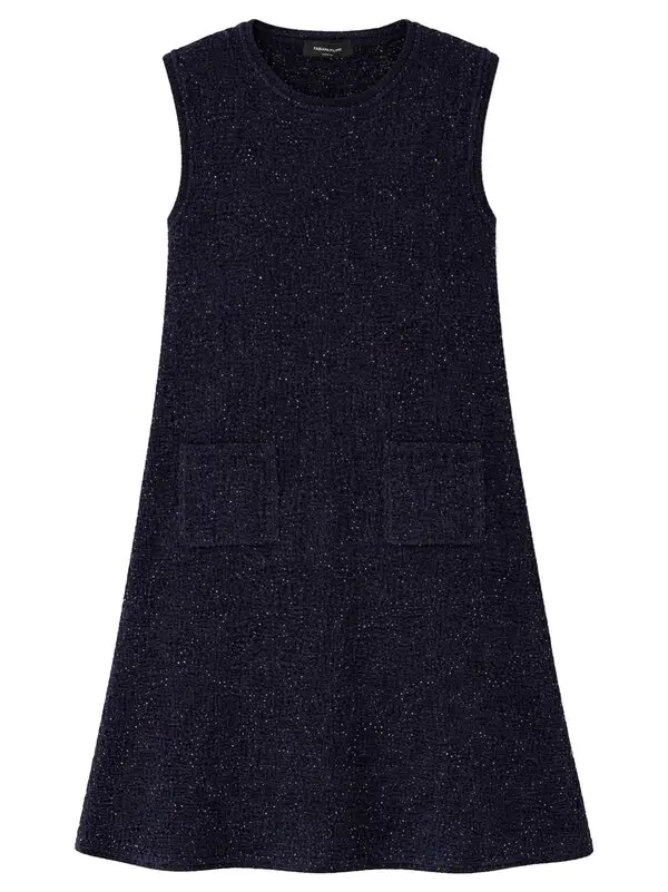 Fabiana Filippi Mini Dress With Sequins - Blue