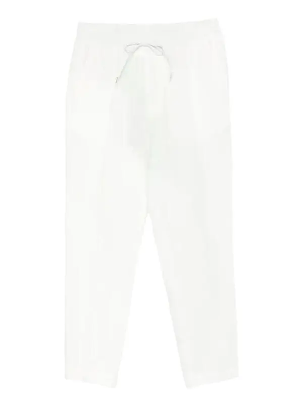 BRIGLIA 1949 Elasticated-waistband Trousers - White