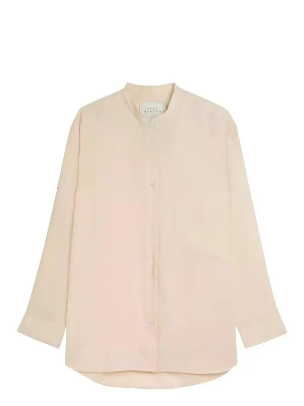 Studio Nicholson Collarless Shirt - Neutrals