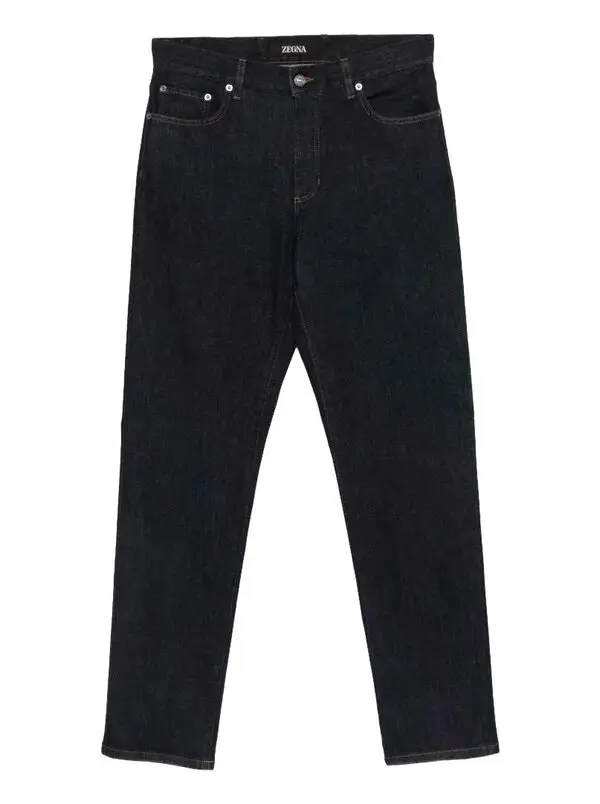 Zegna Buttoned Jeans - Blue