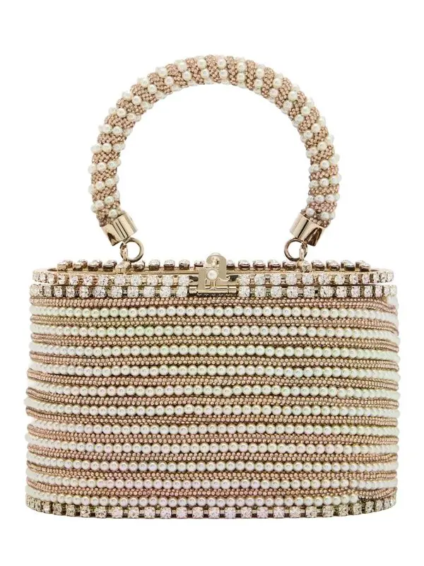 Rosantica Holli Libellula Pearl-embellished Mini Bag - White