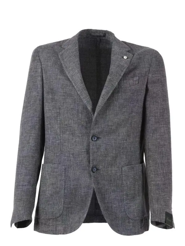 BRANDO Single-breasted Jacket - Grey