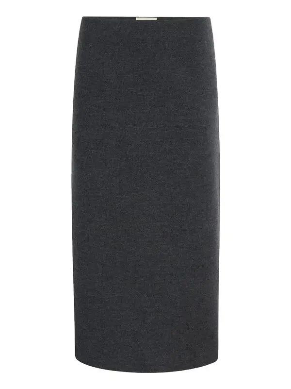 Khaite Patri Pencil Midi Skirt - Blue