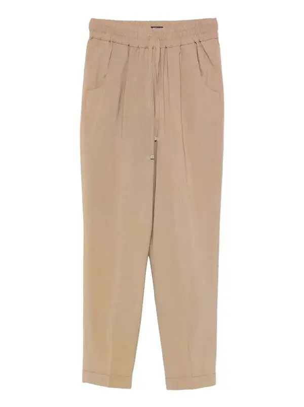 Kiton Elasticated-waistband Trousers - Neutrals