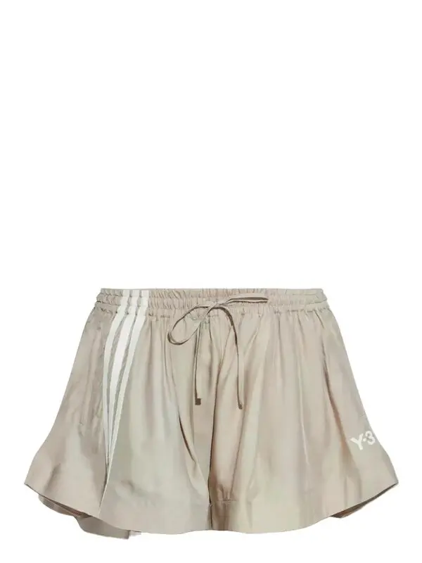 Y3 Drawstring Logo Shorts - Neutrals