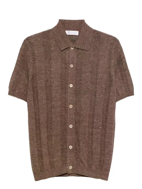Brunello Cucinelli Button Shirt - Brown