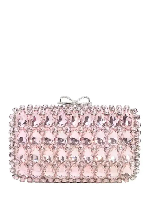 SELF-PORTRAIT Embellishment Clutch Bag - Pink