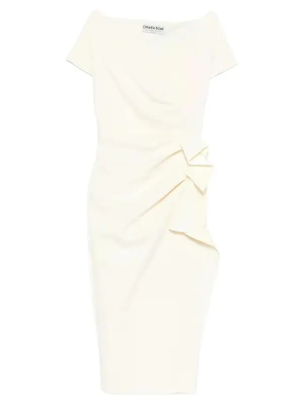 Chiara Boni La Petite Robe Ruffled Midi Dress - White