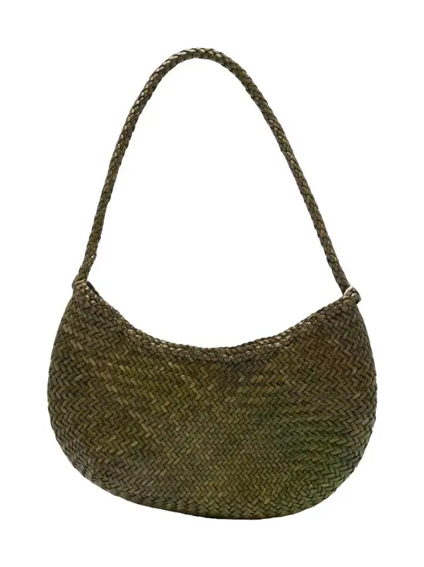 Dragon Diffusion Nova Luna Braided Shoulder Bag - Green