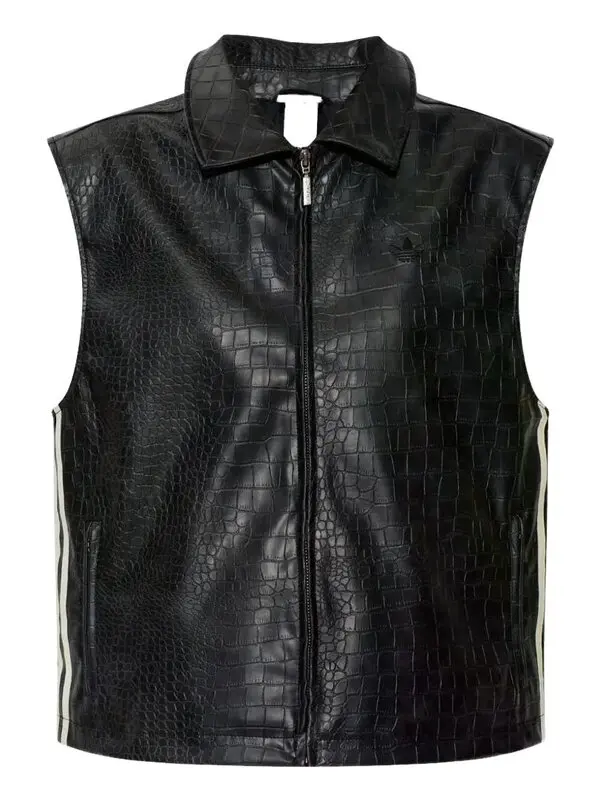 Adidas Crocodile-effect Gilet - Black