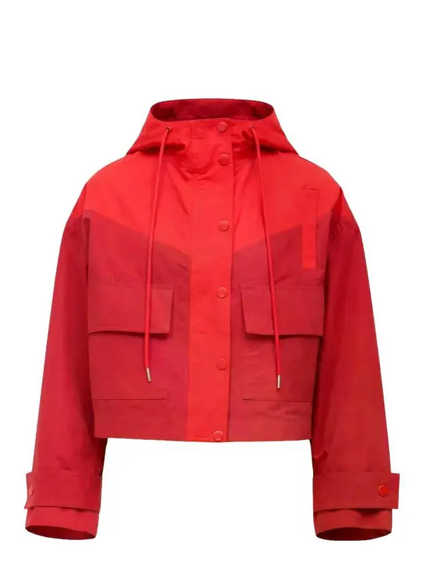 Staud Alta Hooded Pocket Jacket - Red