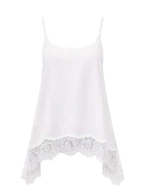 Staud Chloe Lace-detail Top - White