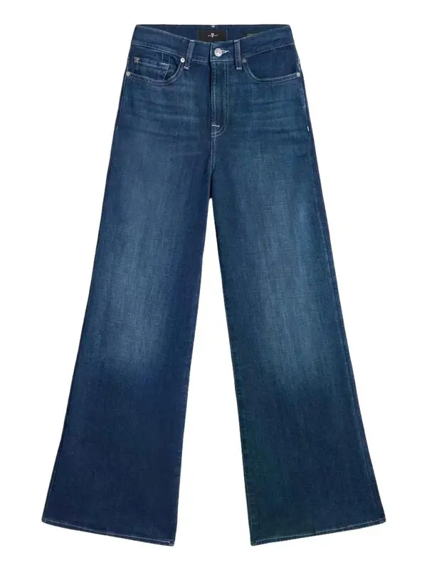7 For All Mankind Lotta Ankle Belt-loop Jeans - Blue