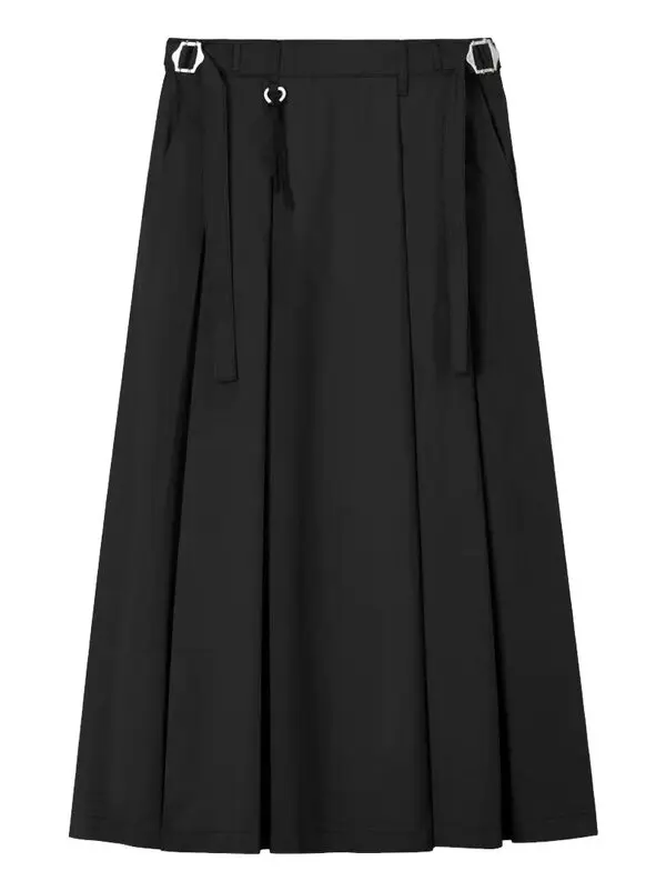 Izzue Pleat Strap Skirt - Black