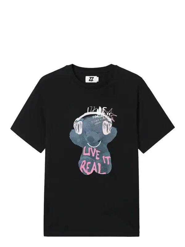 Izzue Graphic-print T-shirt - Black
