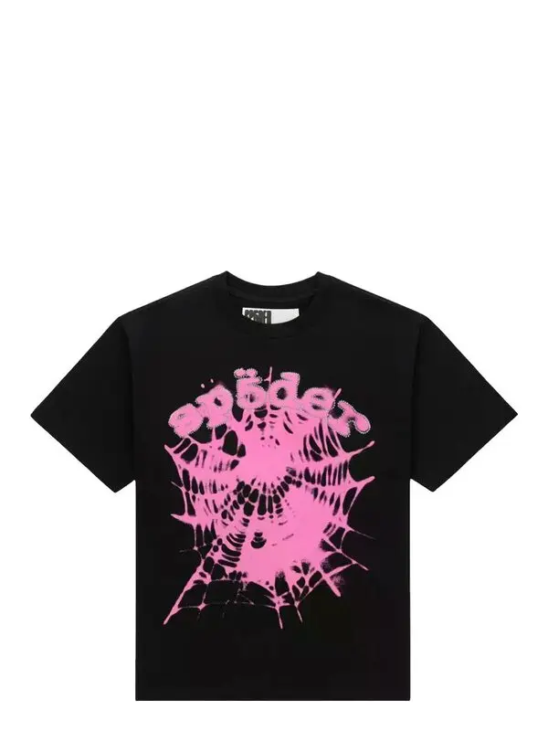 SP5DER Scattered Og Web V2 T-shirt - Black