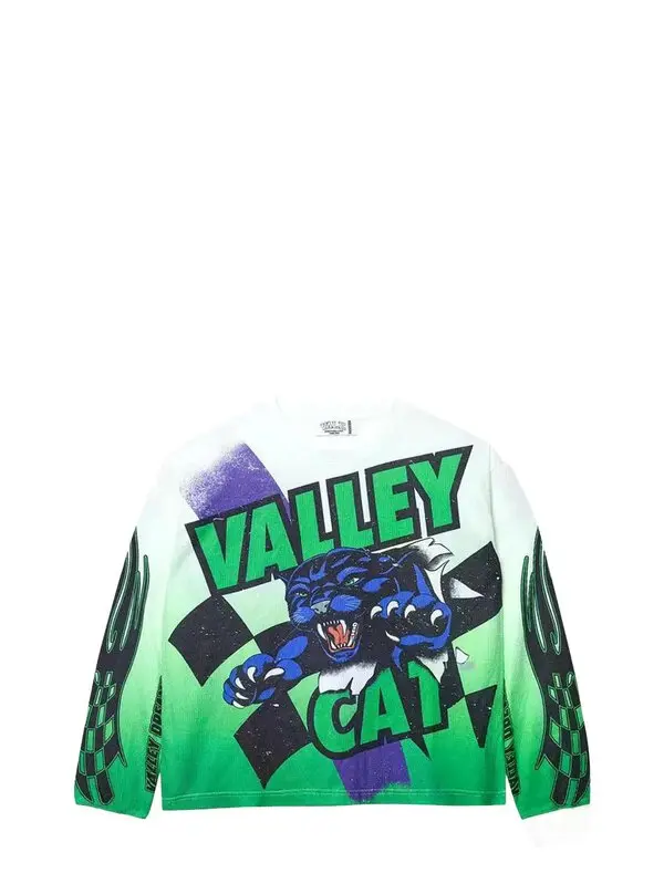 VALE FOREVER Valley Cat Thermal Hoodie - Green